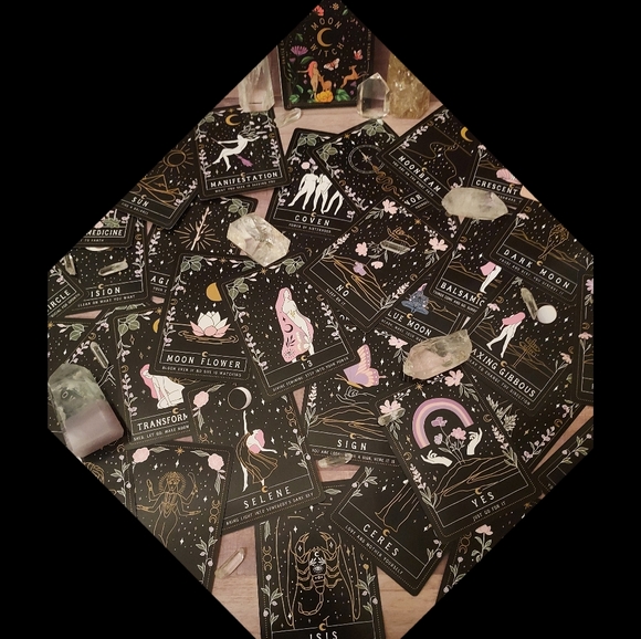 Hand Crafted | Games | Moon Witch Oracle Cards Cosmic Valeria ...